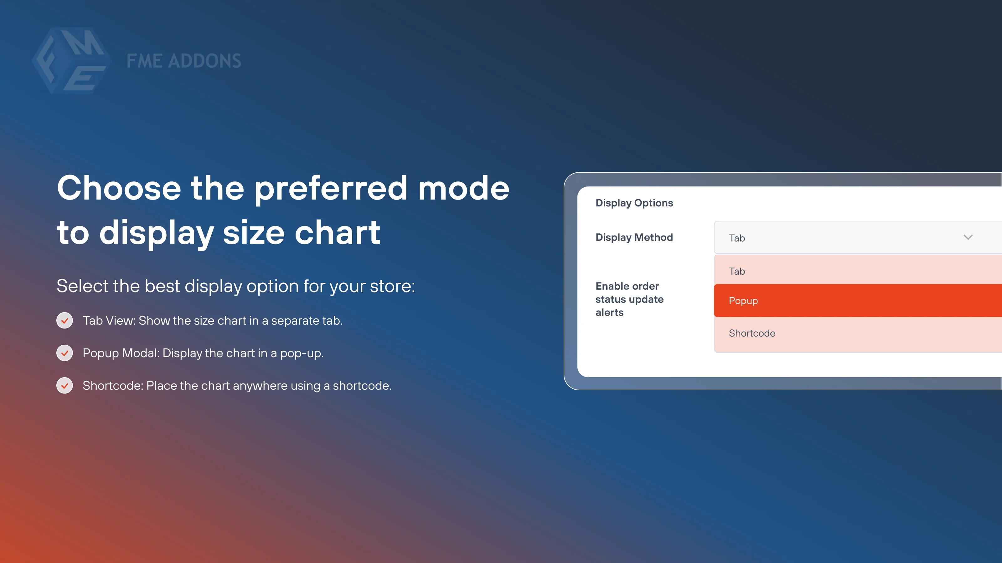 Product Size Chart Guide - WooCommerce Marketplace