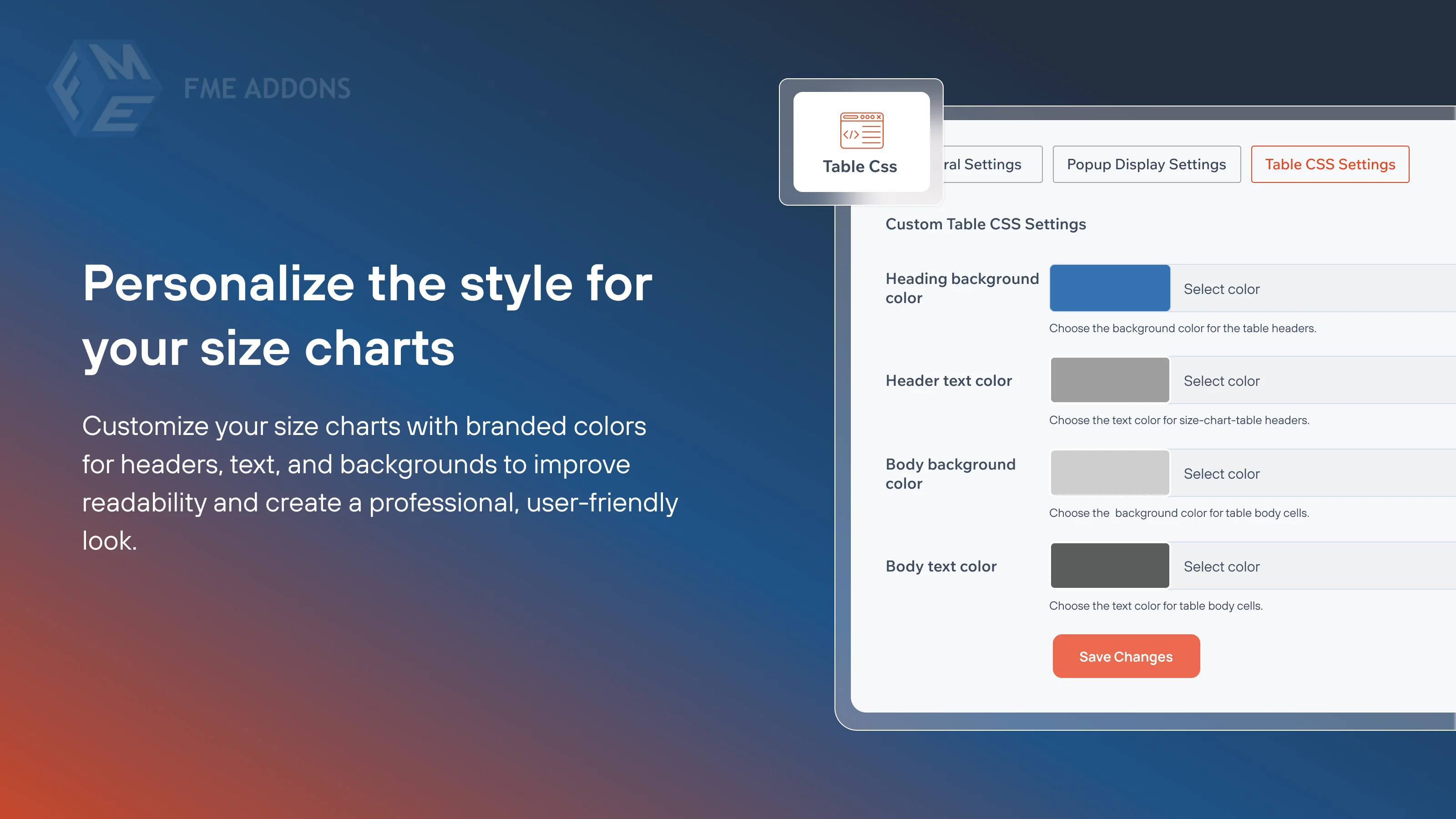 Product Size Chart Guide - WooCommerce Marketplace
