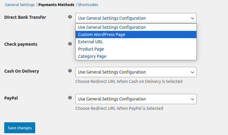 WooCommerce custom thank you page
