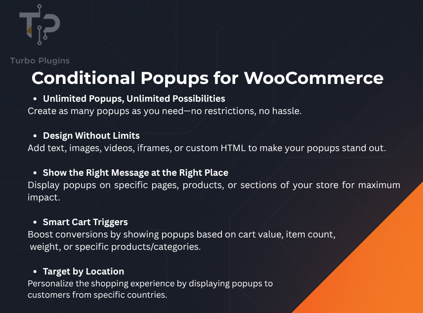 Conditional Popup - WooCommerce Marketplace
