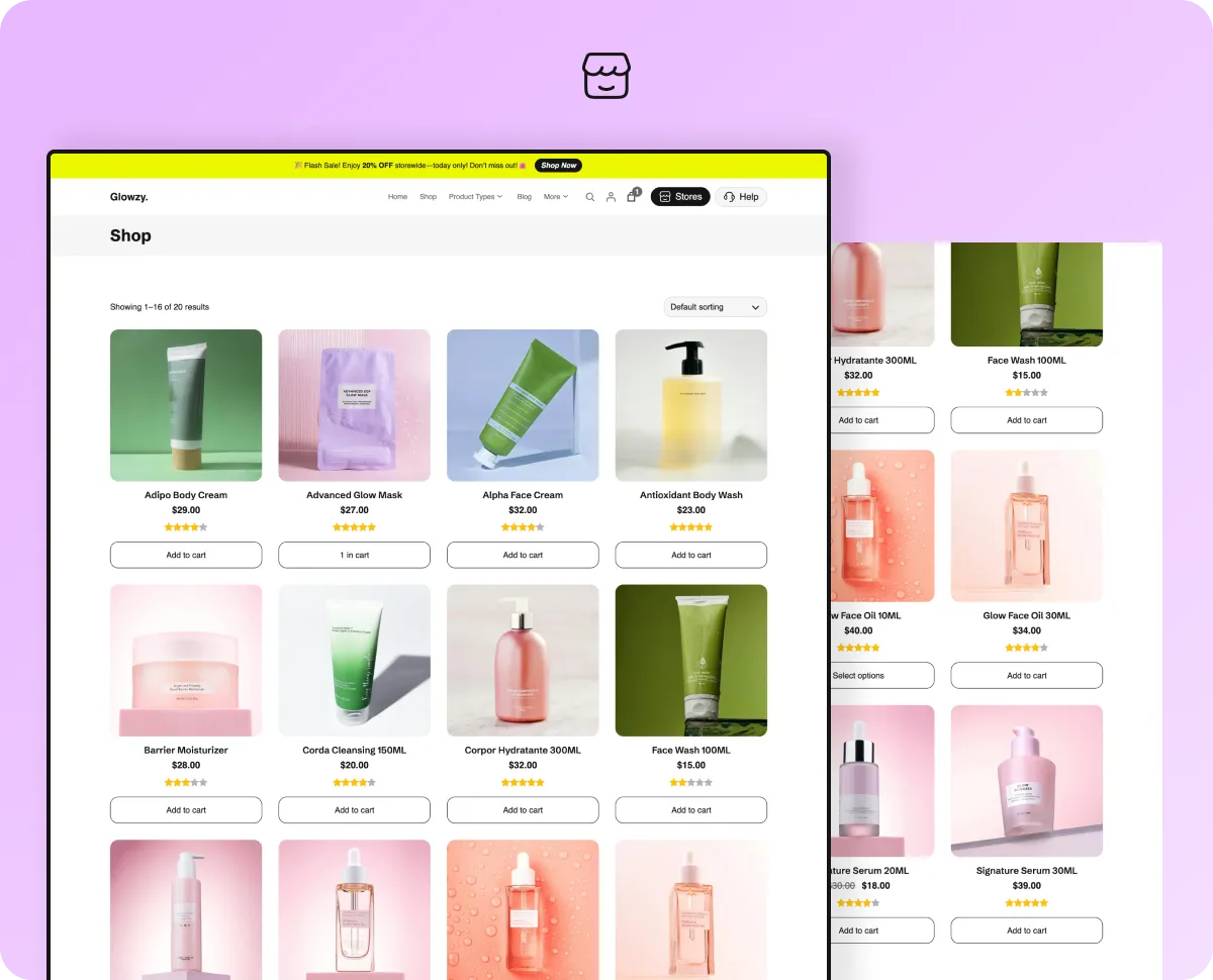 Glowzy - WooCommerce Marketplace