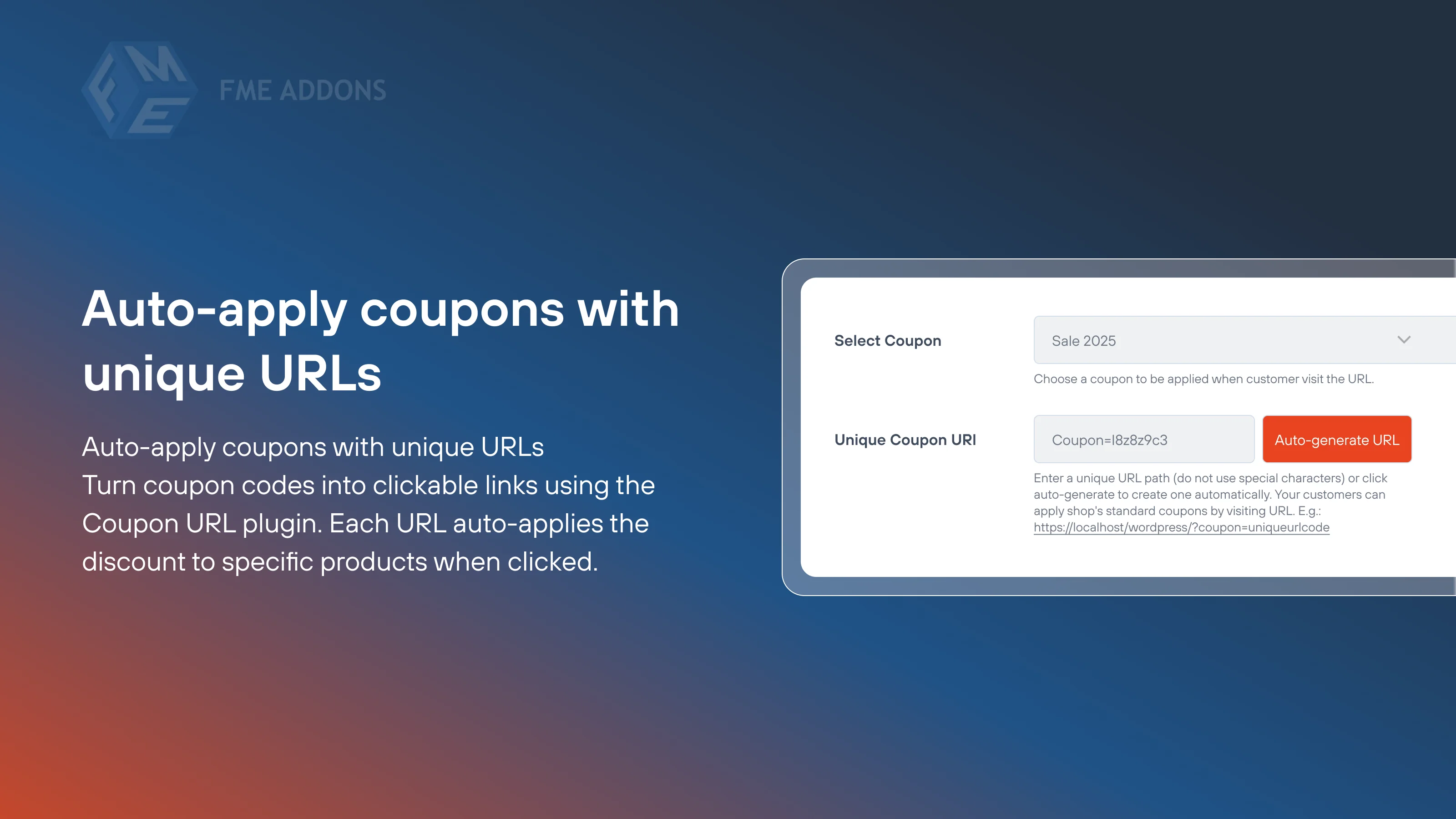 Coupon Code URL for WooCommerce