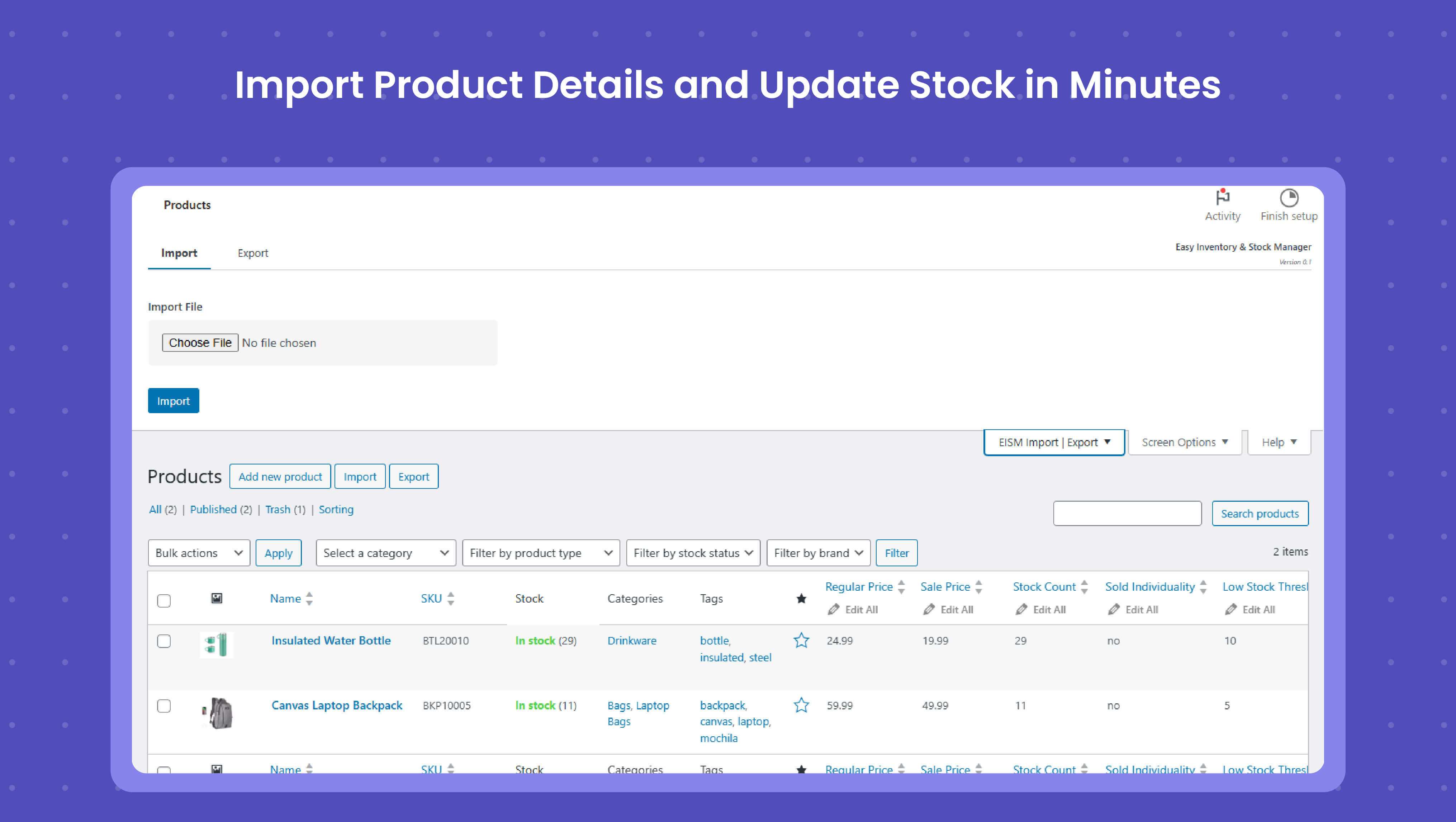 Easy Inventory And Stock Manager Pro - WooCommerce Marketplace