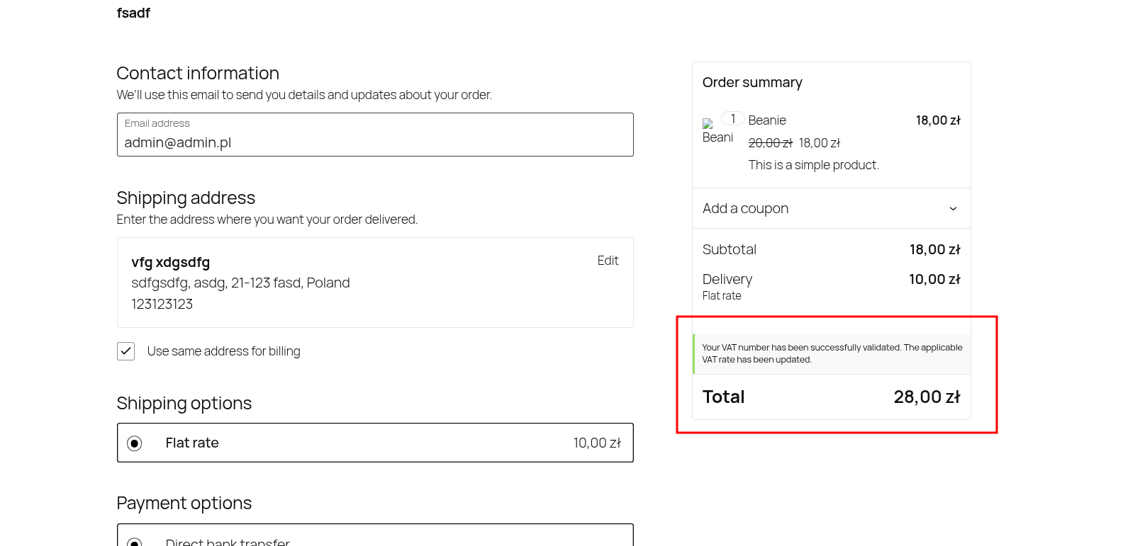European VAT Validator (EU VIES VAT) Documentation - WooCommerce