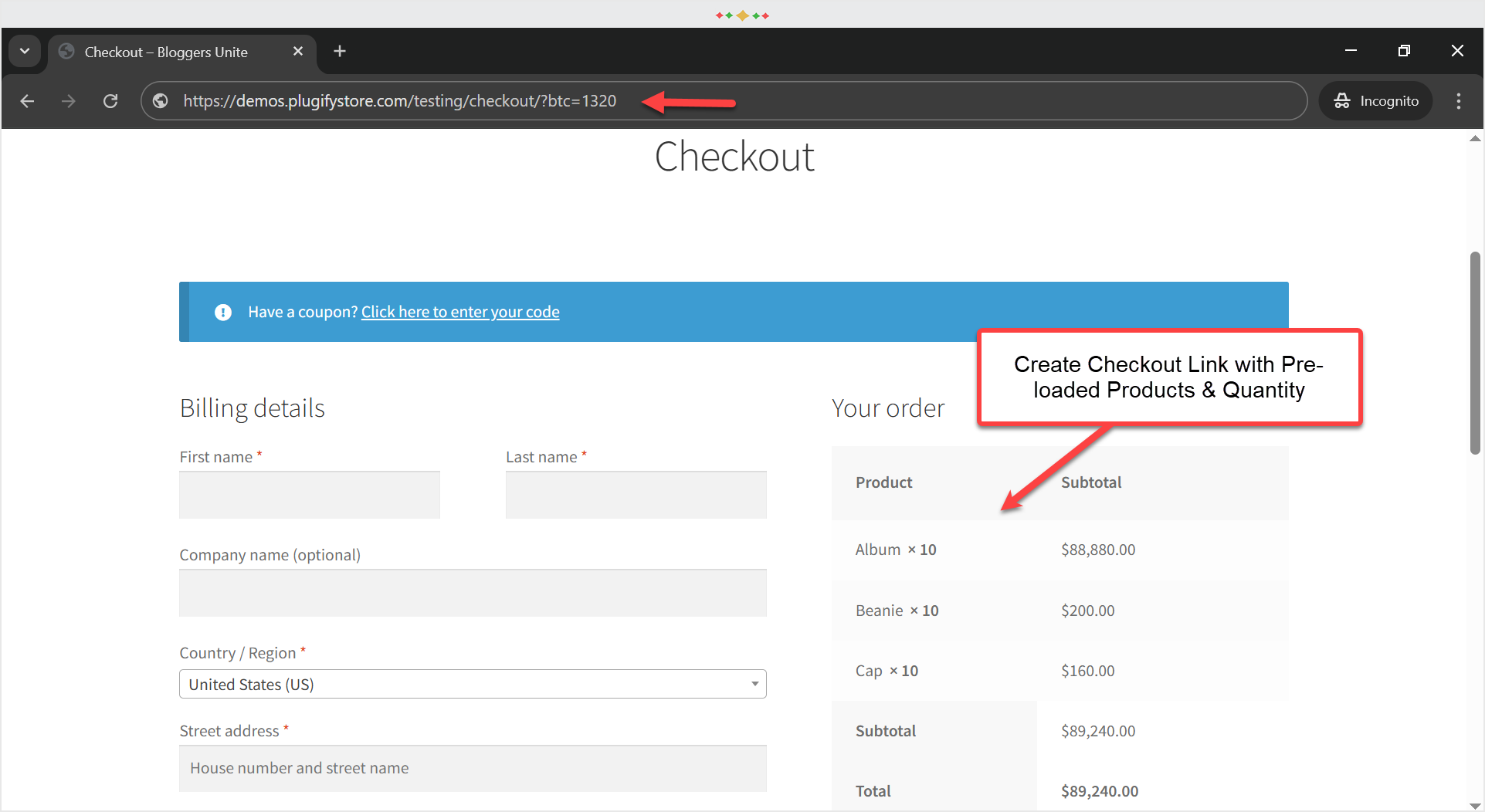 Generate Cart & Checkout Links for WooCommerce WooCommerce Marketplace