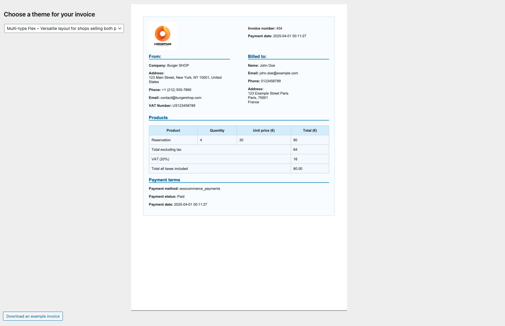 PDF Invoice and Credit Notes - WooCommerce Marketplace