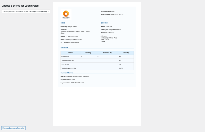 PDF Invoice and Credit Notes - WooCommerce Marketplace