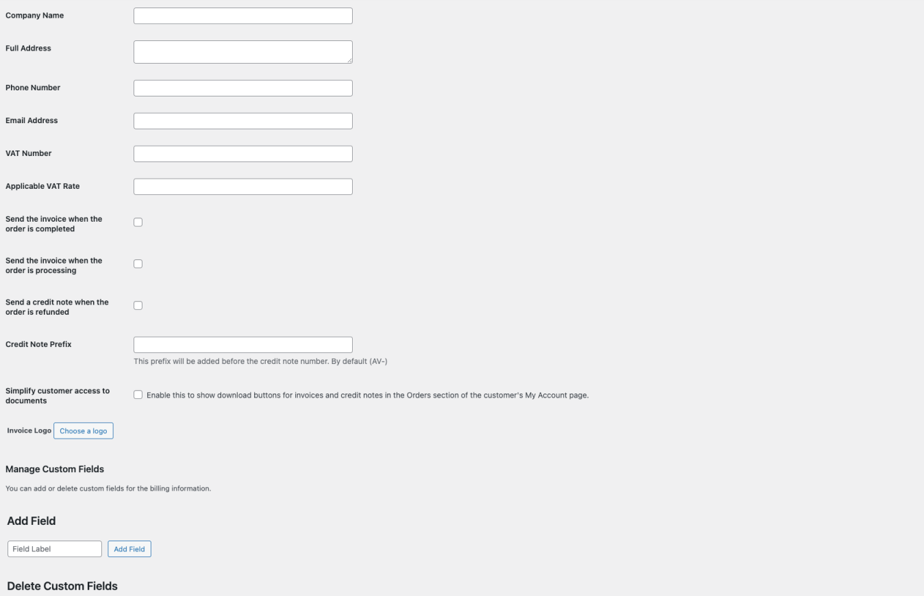 PDF Invoice and Credit Notes - WooCommerce Marketplace