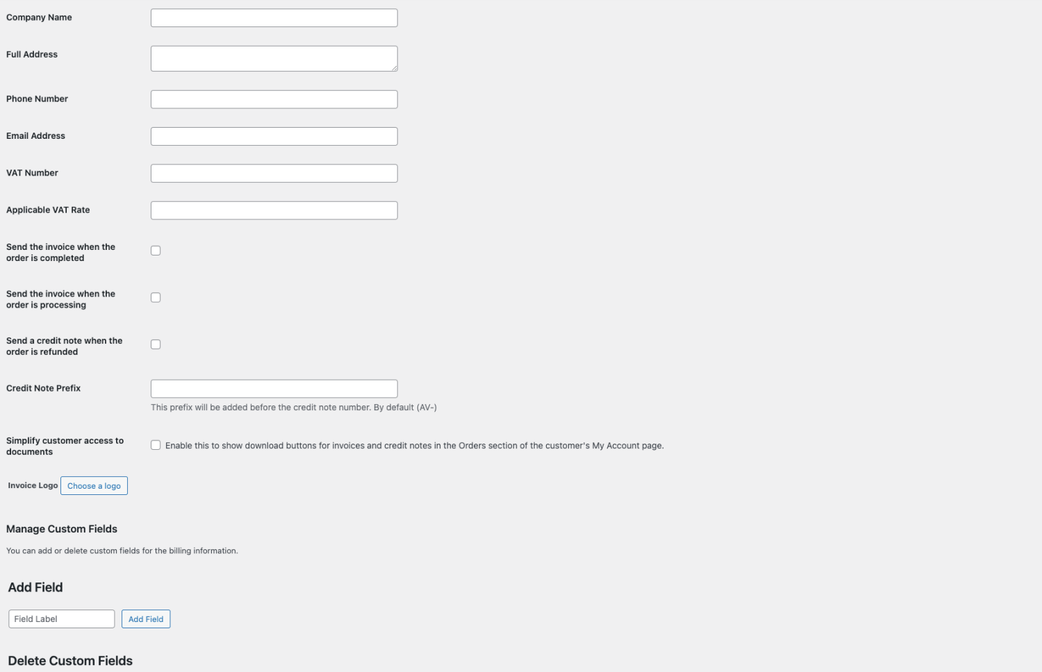 PDF Invoice and Credit Notes - WooCommerce Marketplace
