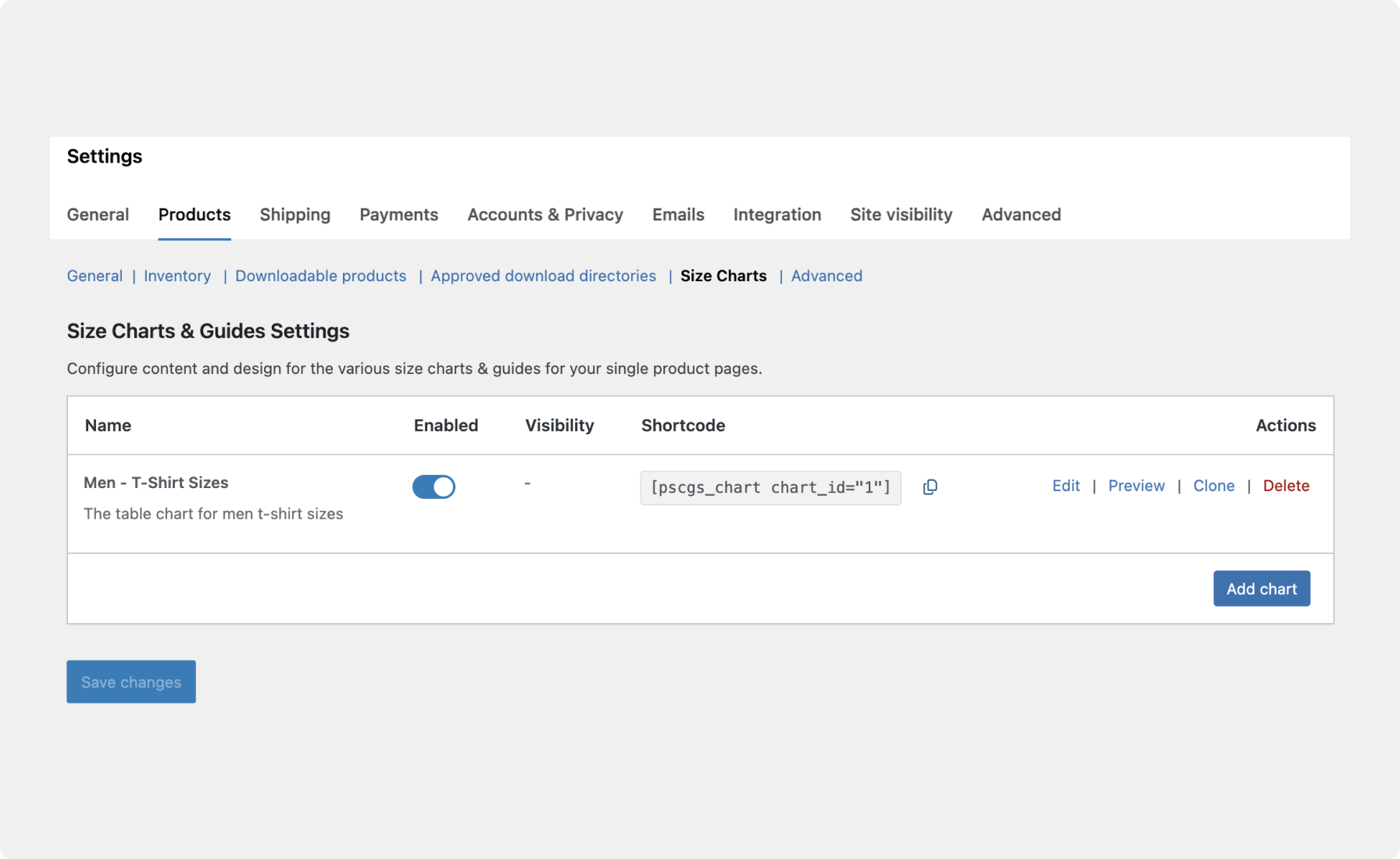Product Size Charts & Guides - WooCommerce Marketplace