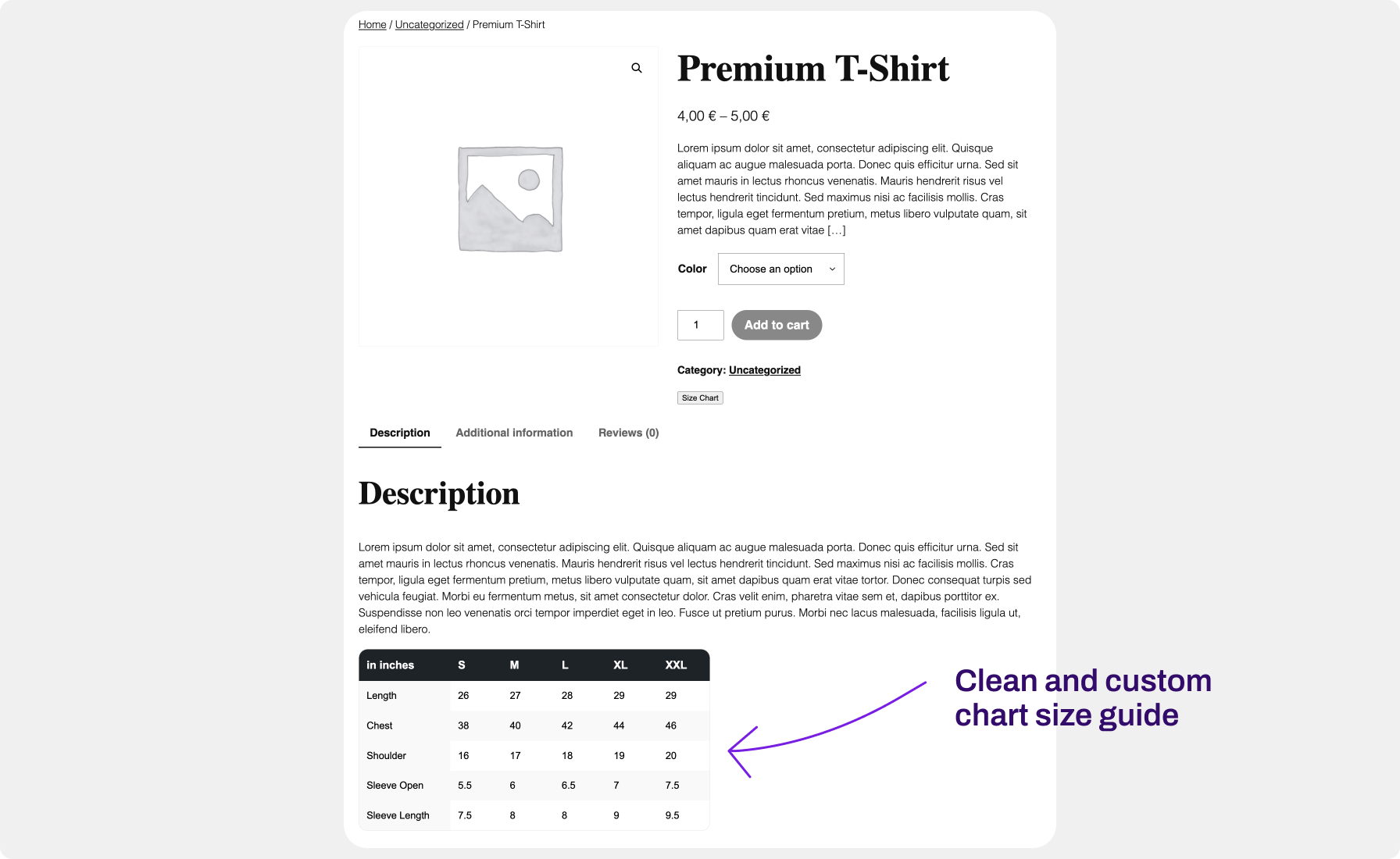 Product Size Charts & Guides - WooCommerce Marketplace