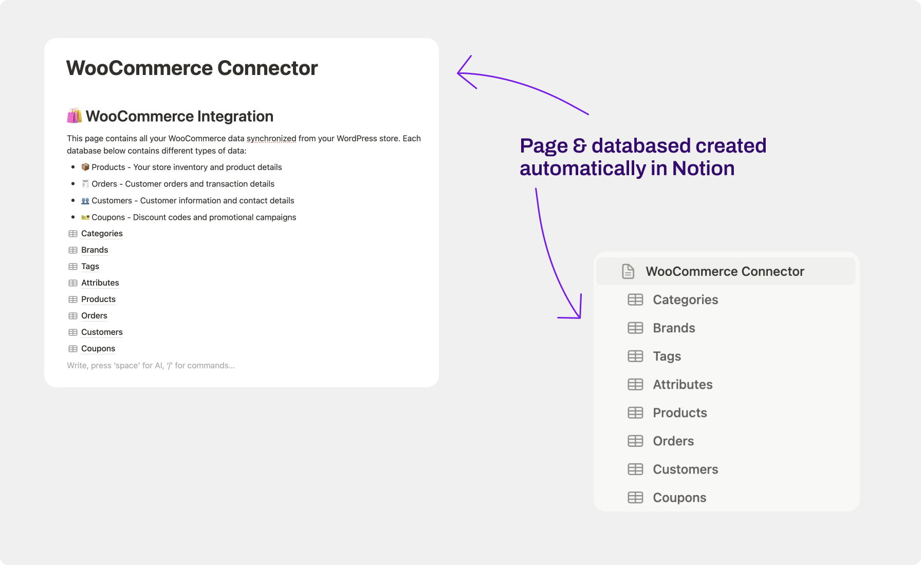 Notion Connector - WooCommerce Marketplace