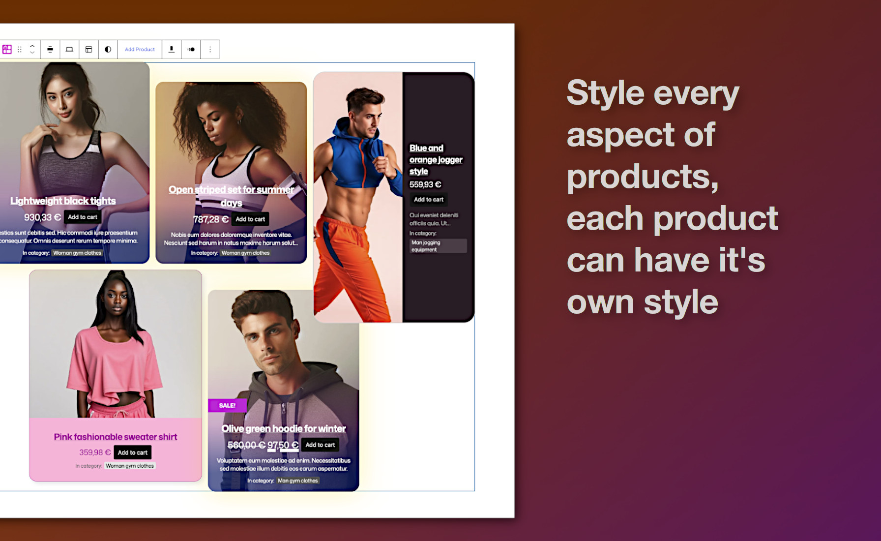 Mosaic Product Layouts - WooCommerce Marketplace