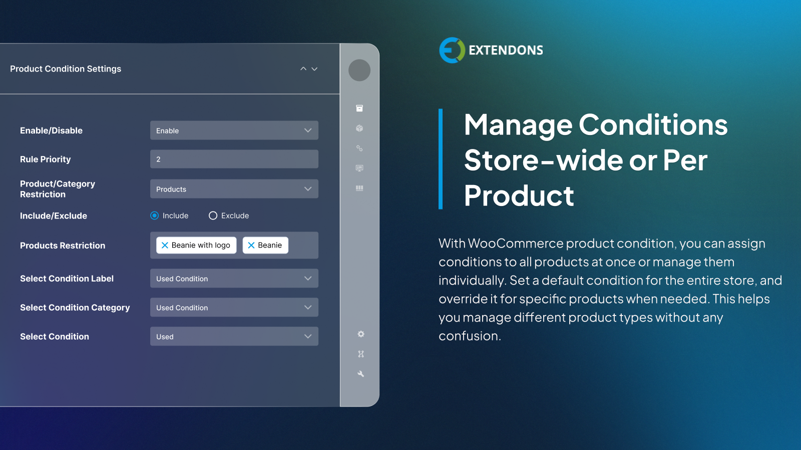 Product condition for WooCommerce - Woo Marketplace