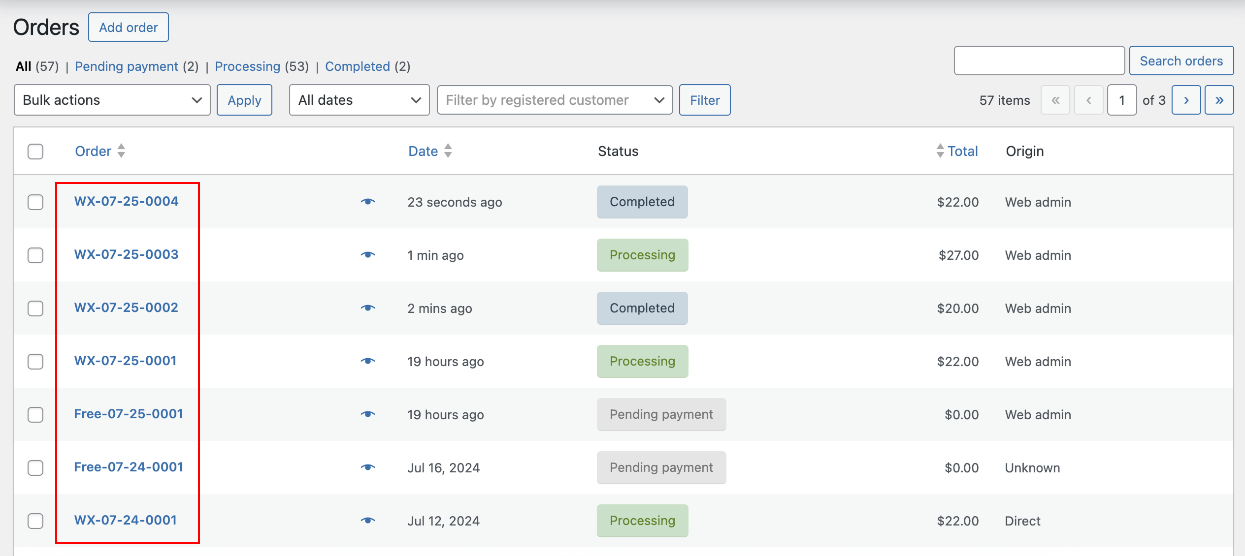 Personalised Order Numbers - WooCommerce Marketplace