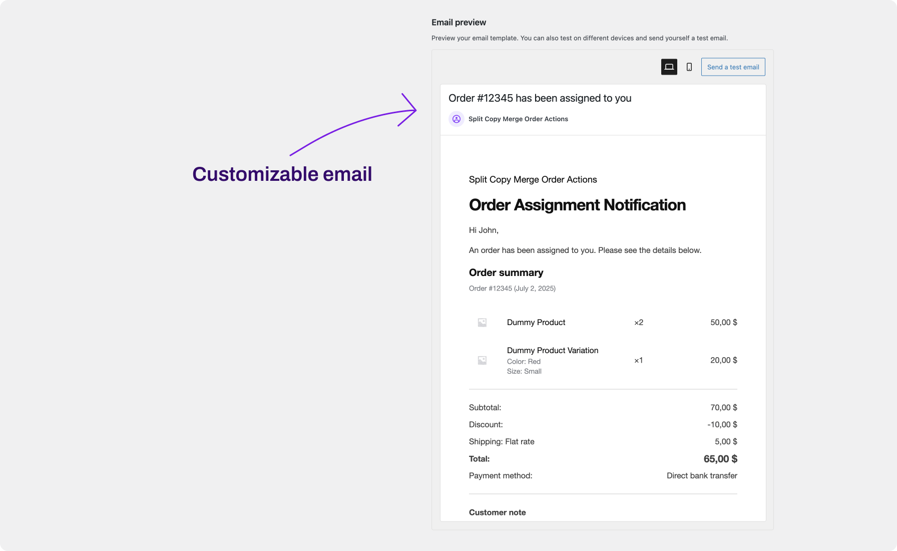 Split Copy Merge Order Actions - WooCommerce Marketplace