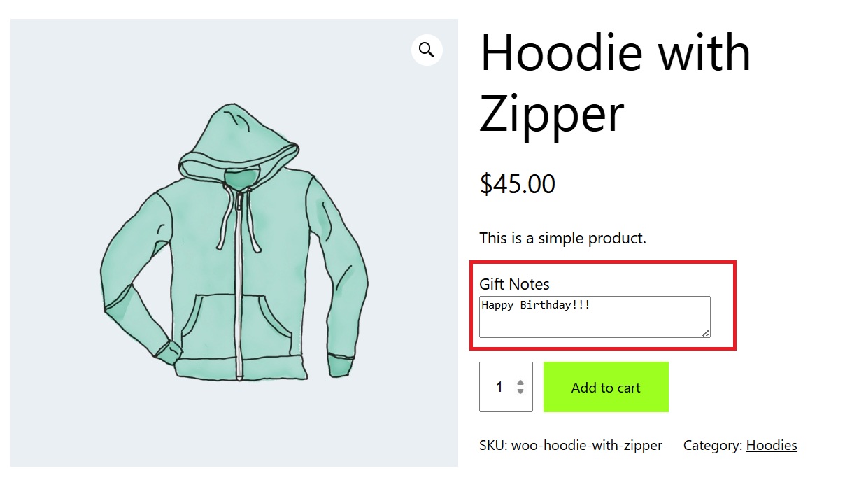 Custom Product Message - WooCommerce Marketplace