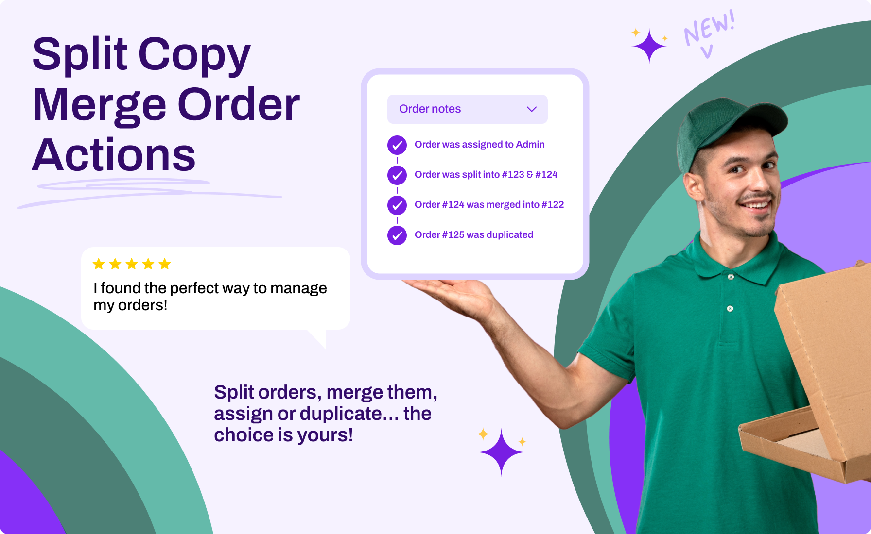 Split Copy Merge Order Actions - WooCommerce Marketplace