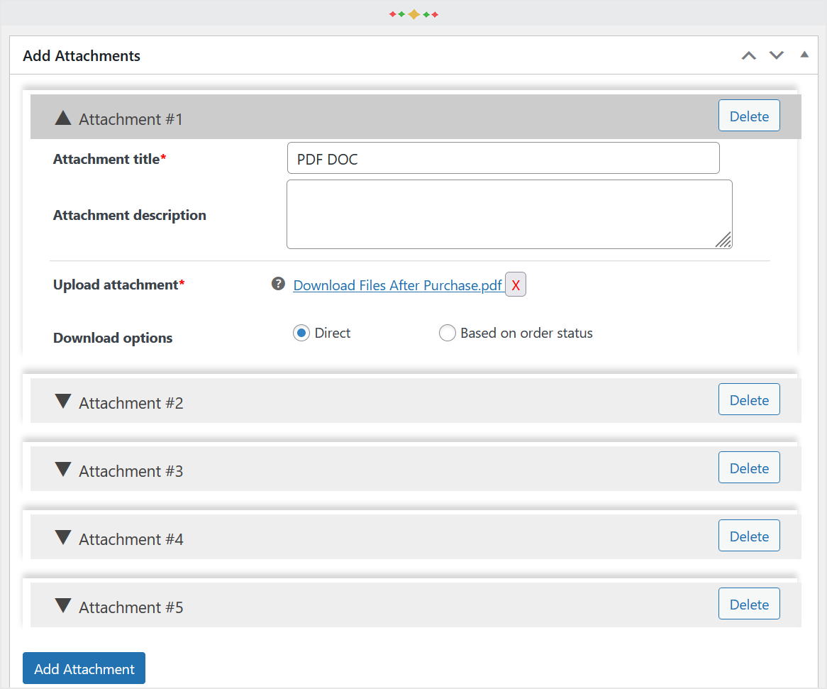 Product File Attachments by Admin - WooCommerce Marketplace