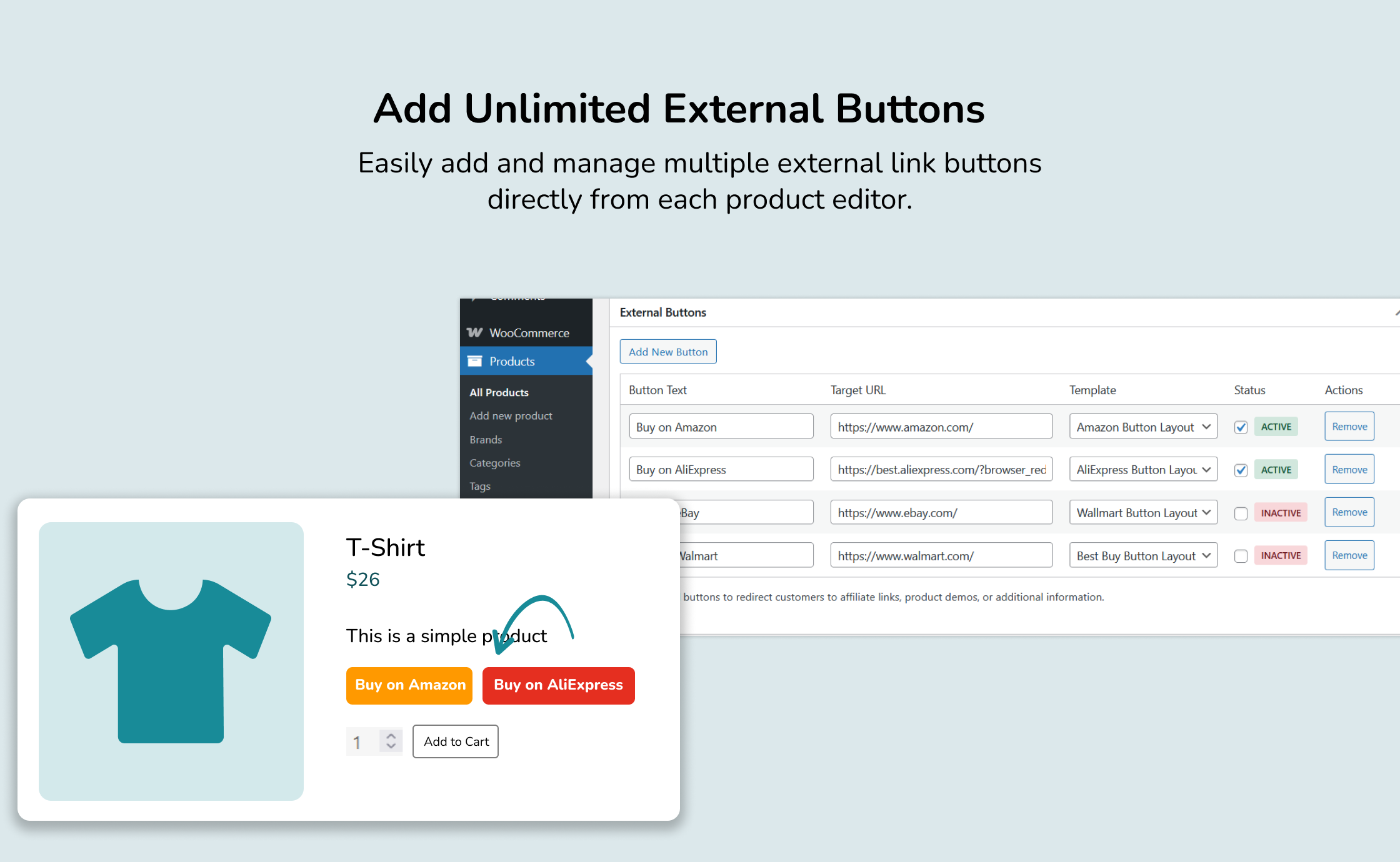 External Links Button - WooCommerce Marketplace