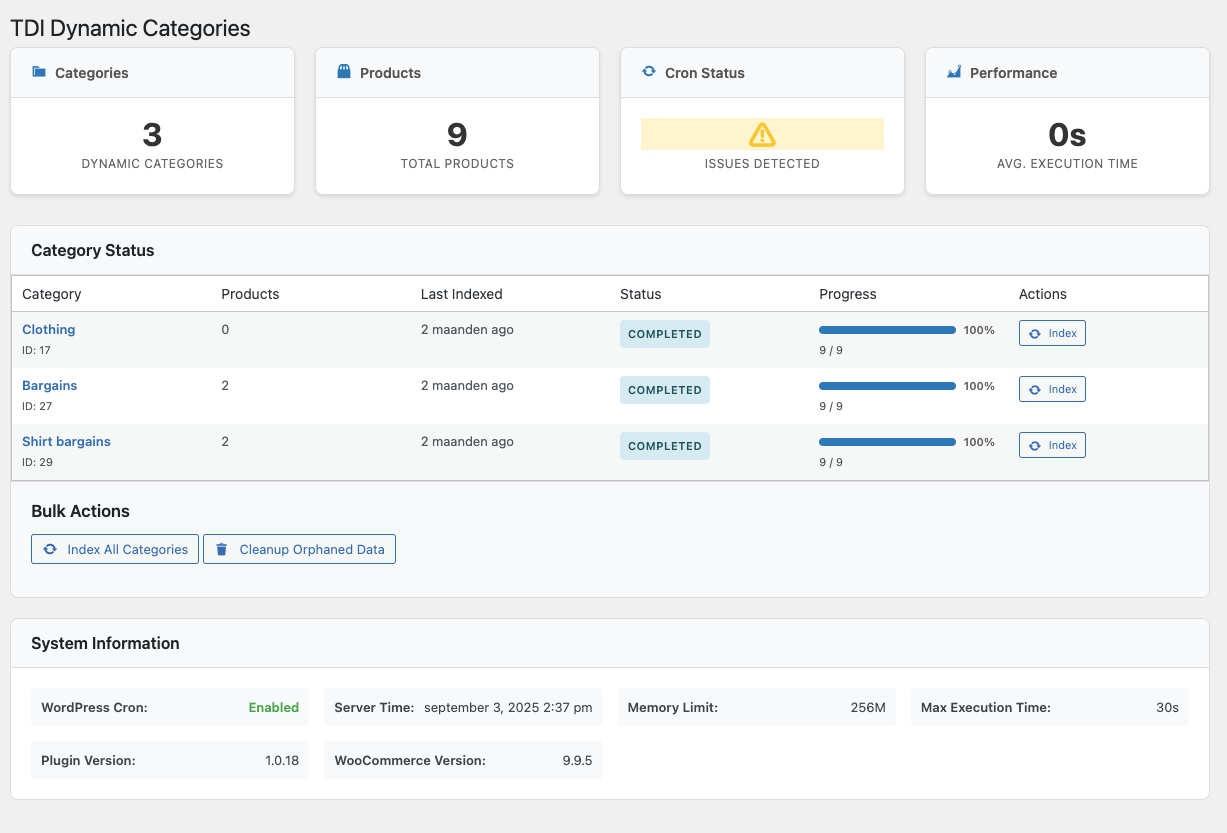 Dynamic Product Categories - WooCommerce Marketplace