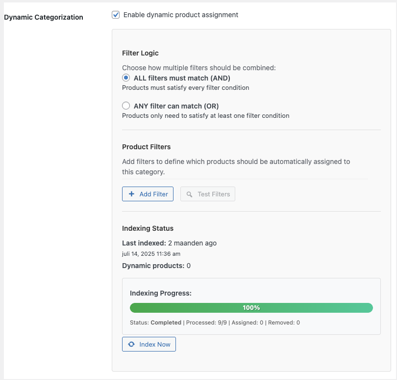 Dynamic Product Categories - WooCommerce Marketplace