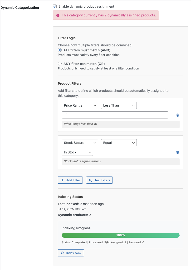 Dynamic Product Categories - WooCommerce Marketplace
