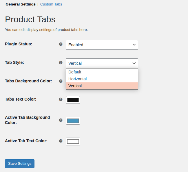 Custom Tabs for Products Documentation - WooCommerce