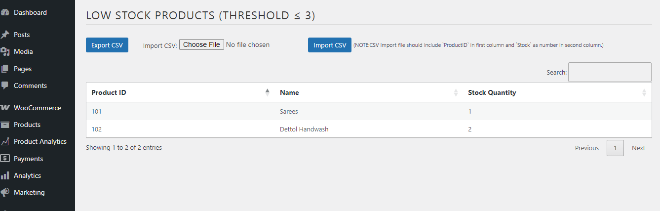 Low Stock Notifier - WooCommerce Marketplace