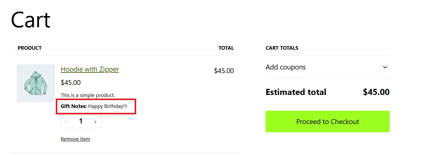Custom Product Message - WooCommerce Marketplace