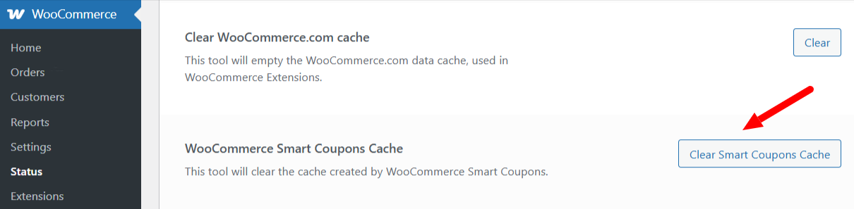How to clear Smart Coupons cache in WooCommerce Documentation - WooCommerce