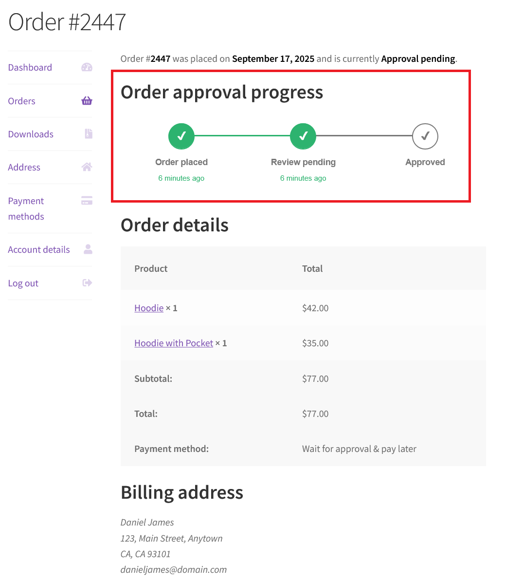 Ultimate Order Approval - WooCommerce Marketplace