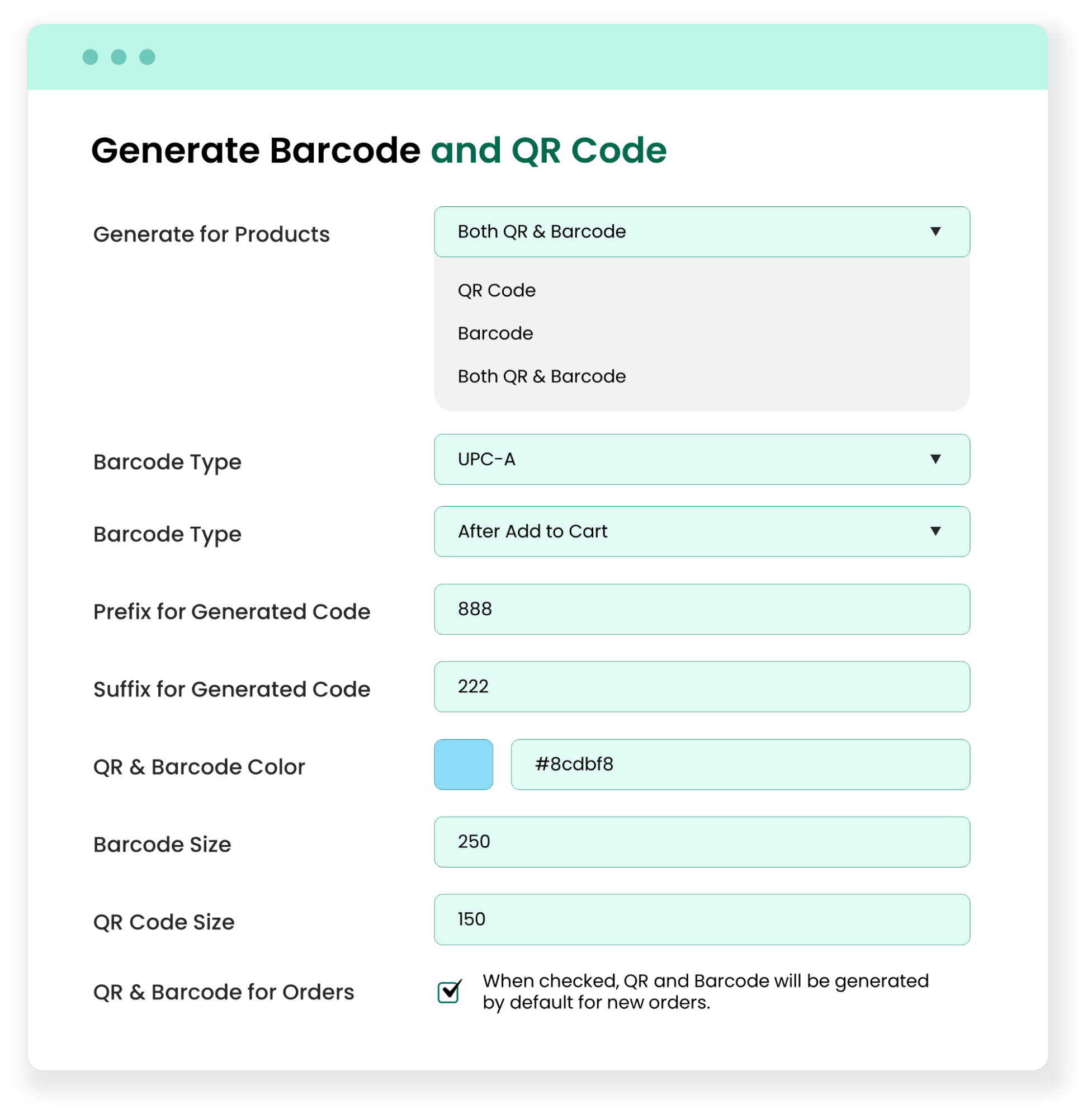 QR and Barcode Generator - WooCommerce Marketplace