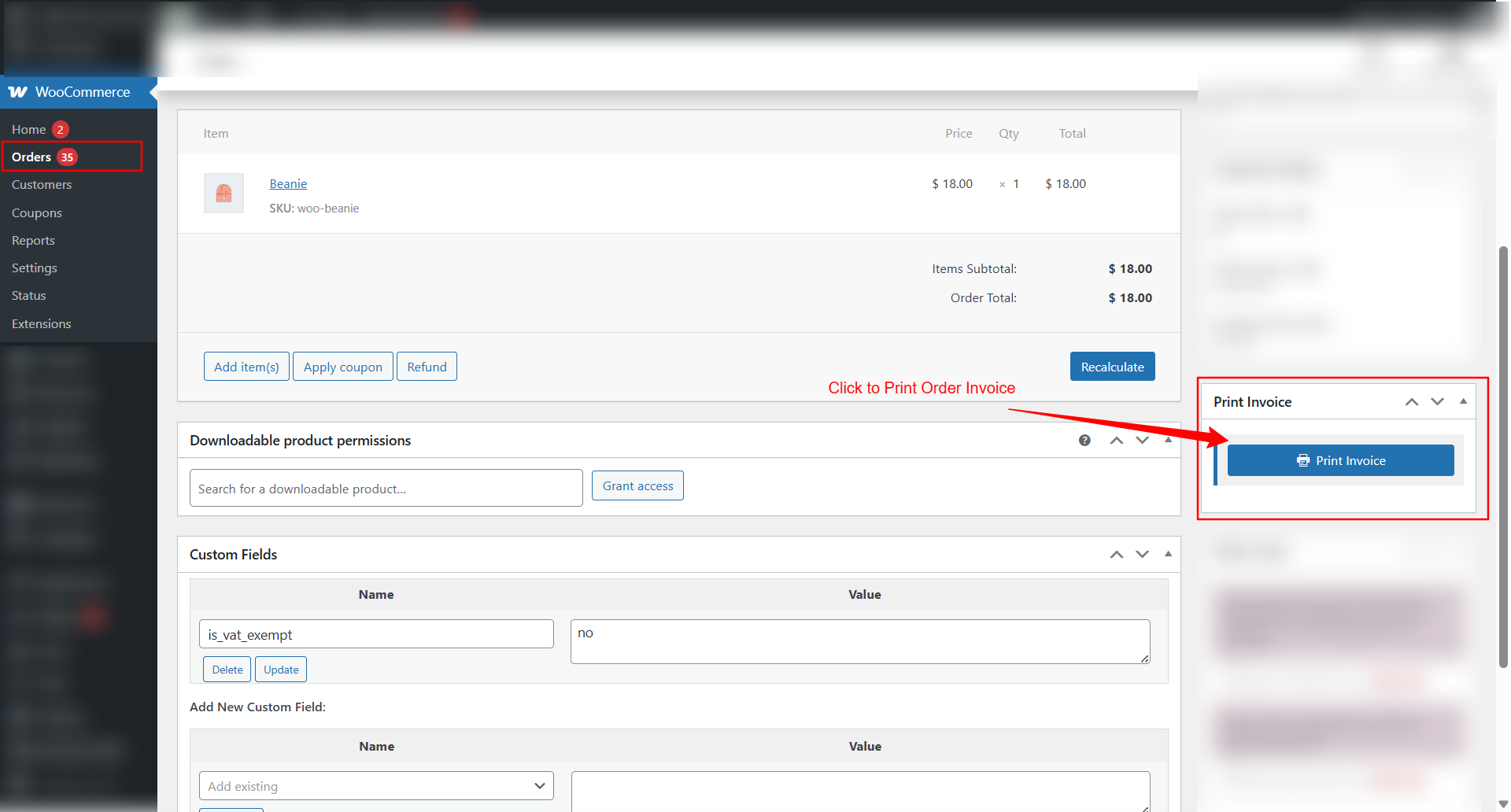Print Invoice - WooCommerce Marketplace