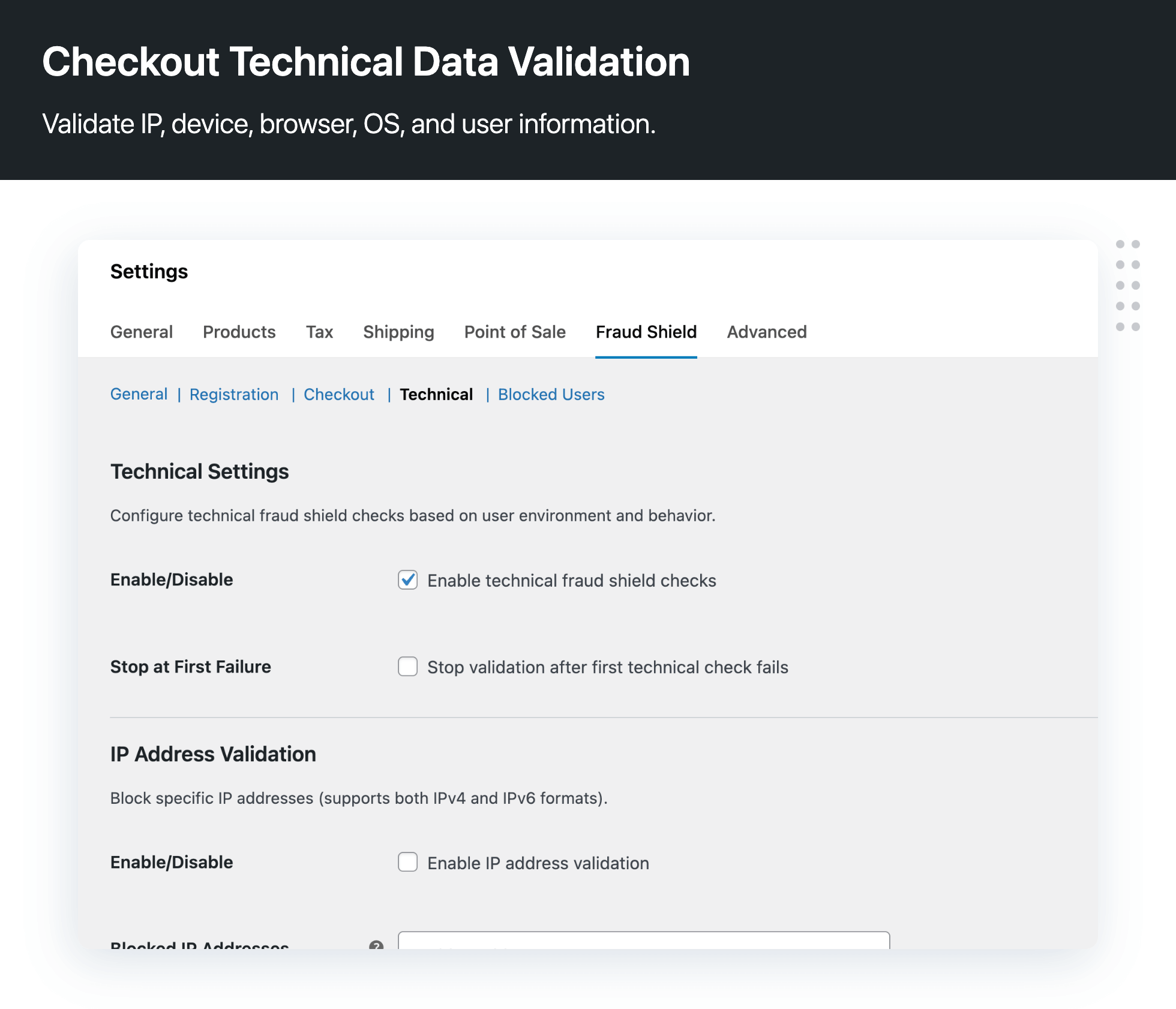 Fraud Shield - WooCommerce Marketplace