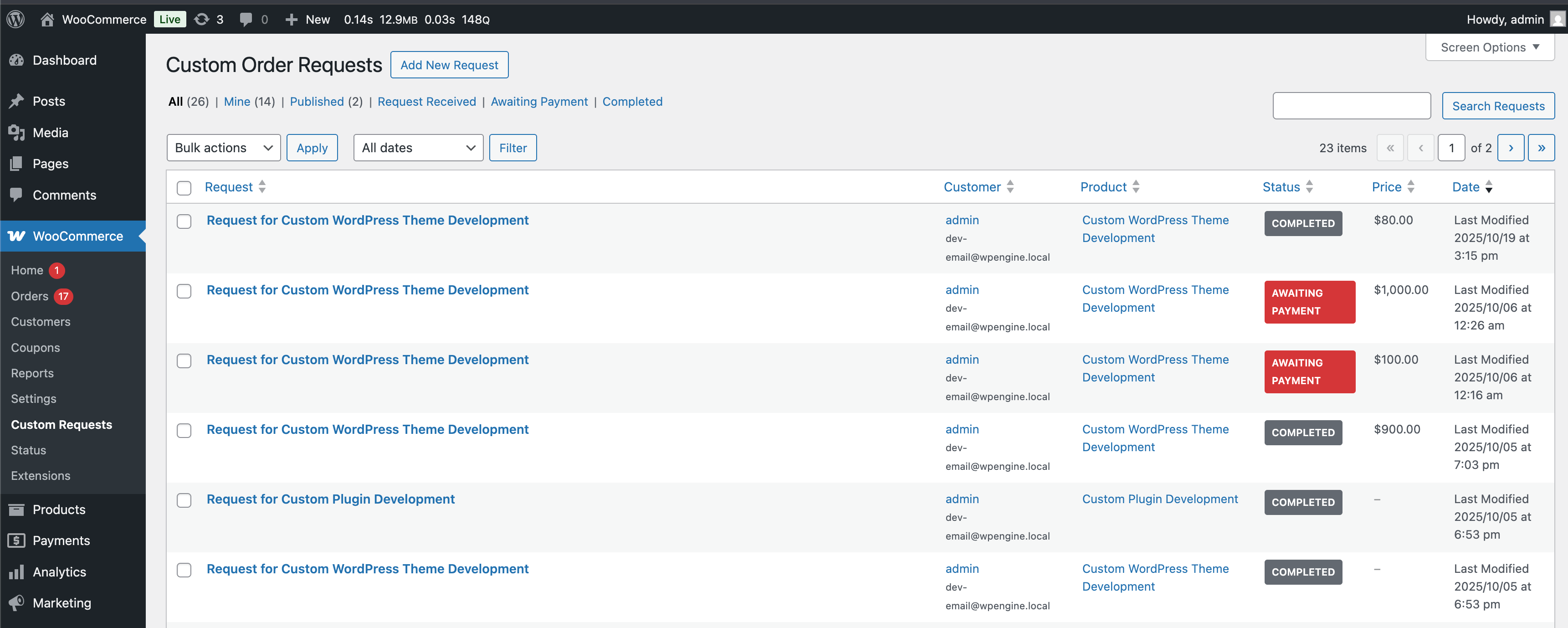 Custom Orders Documentation - WooCommerce