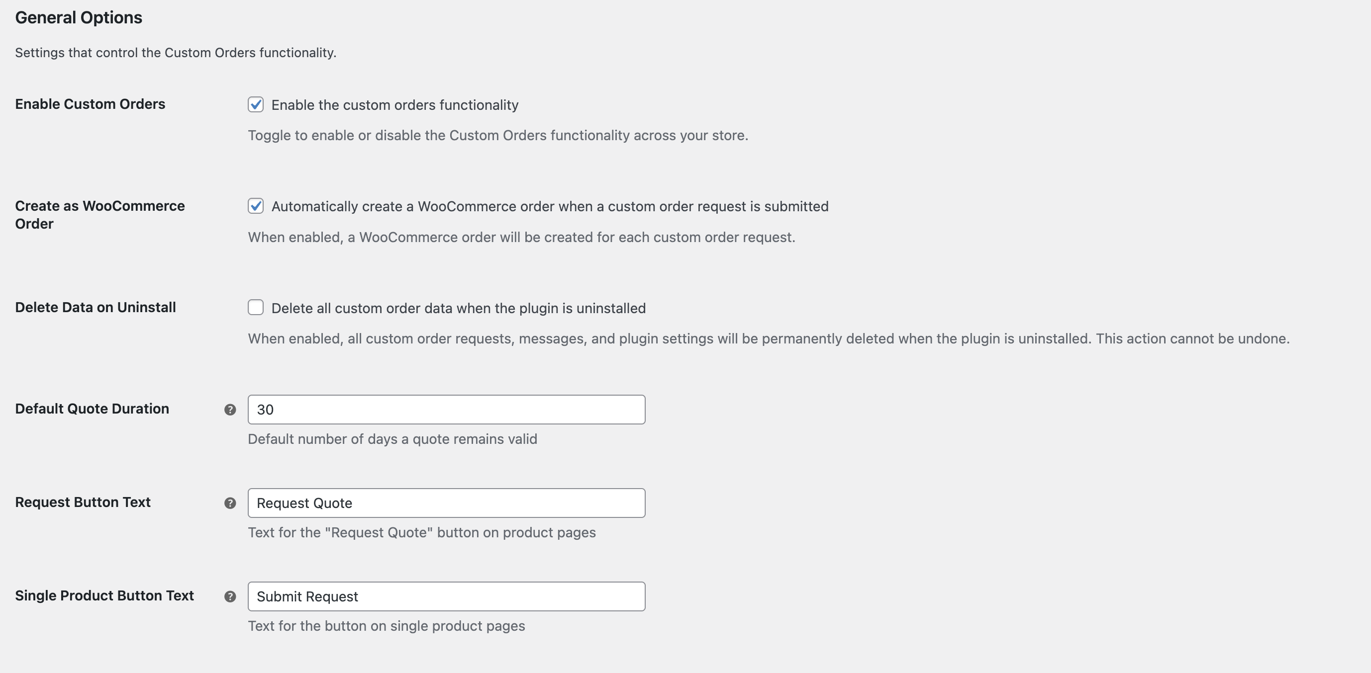 Custom Orders Documentation - WooCommerce