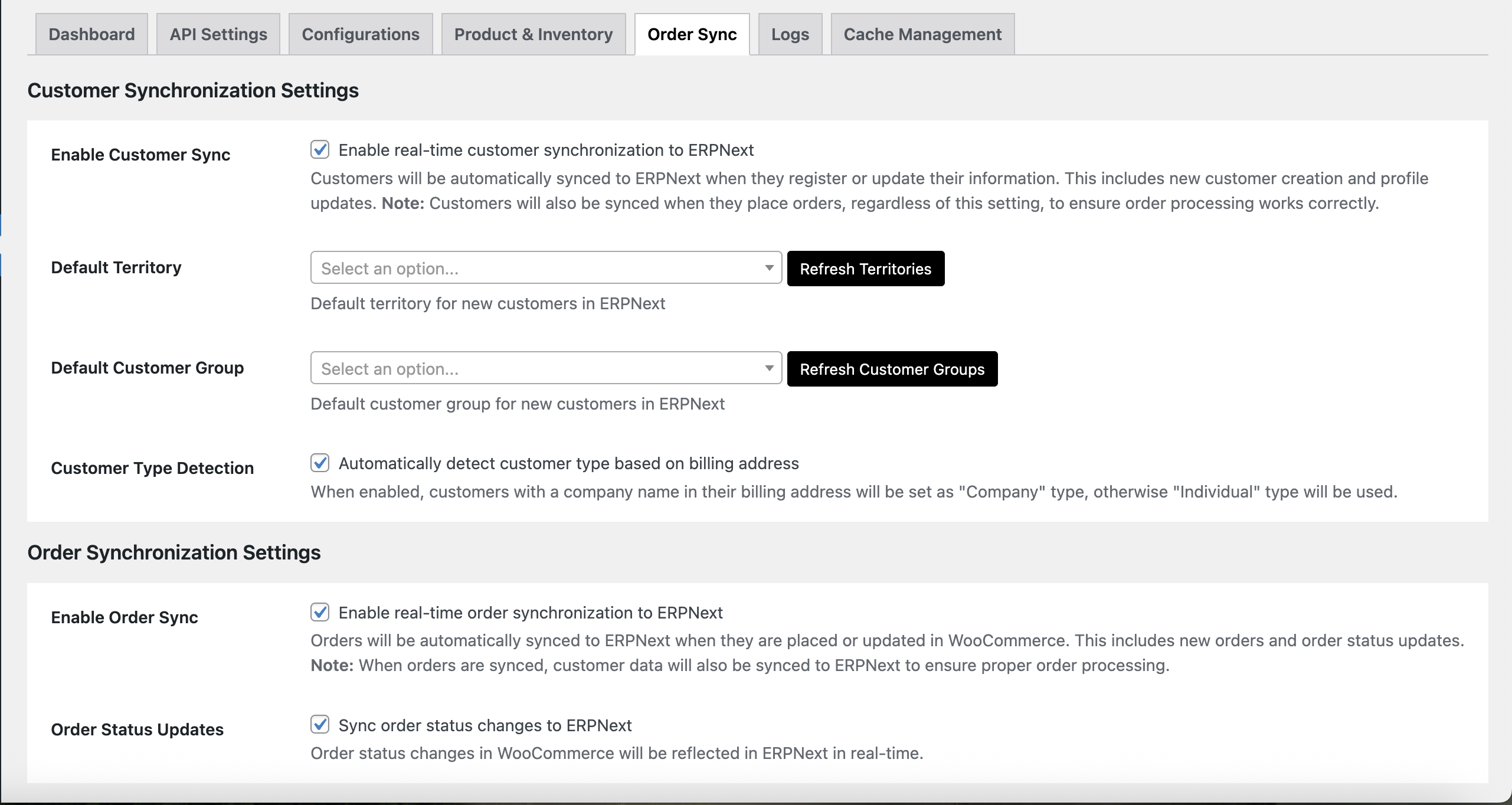 ERPNext Integration - WooCommerce Marketplace