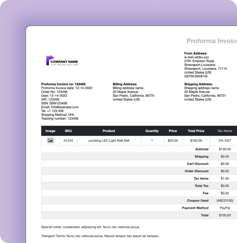 All-in-one PDF Invoice and Packing Slips Suite - WooCommerce Marketplace