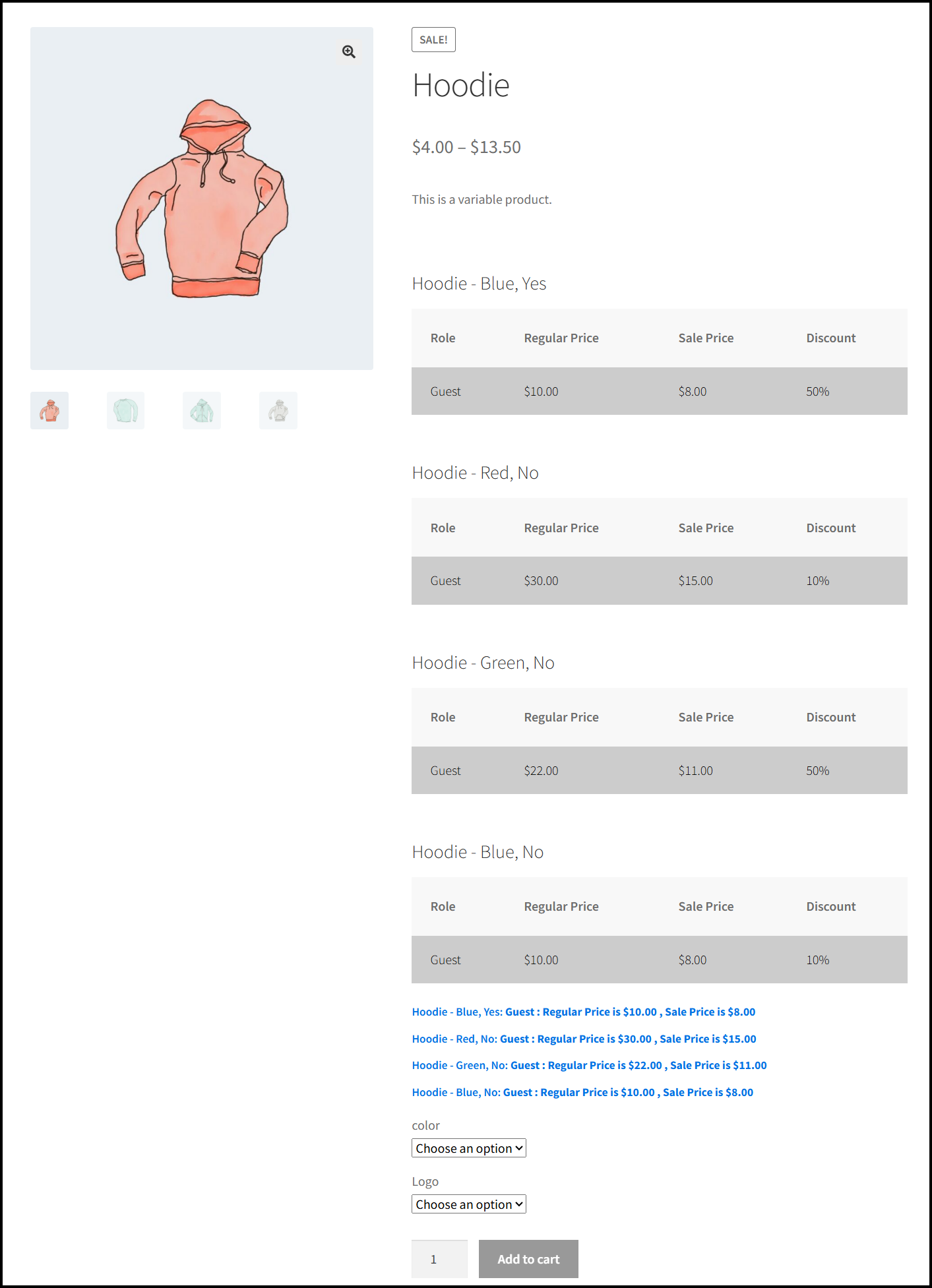 User Role Pricing Manager - WooCommerce Marketplace