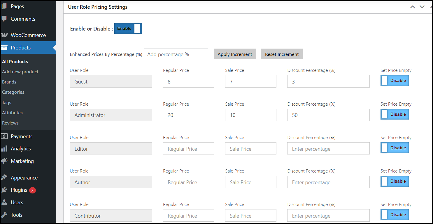 User Role Pricing Manager - WooCommerce Marketplace