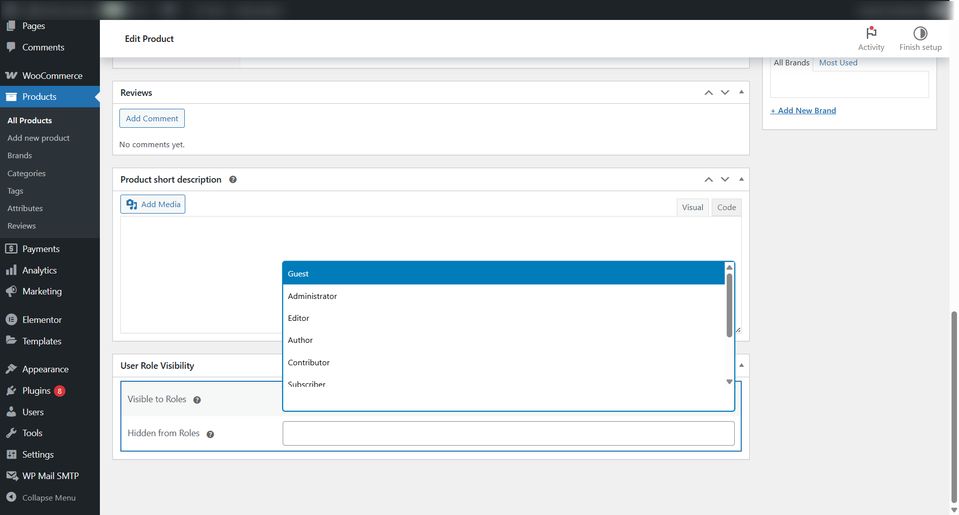 Advanced User Role Product Manager - WooCommerce Marketplace