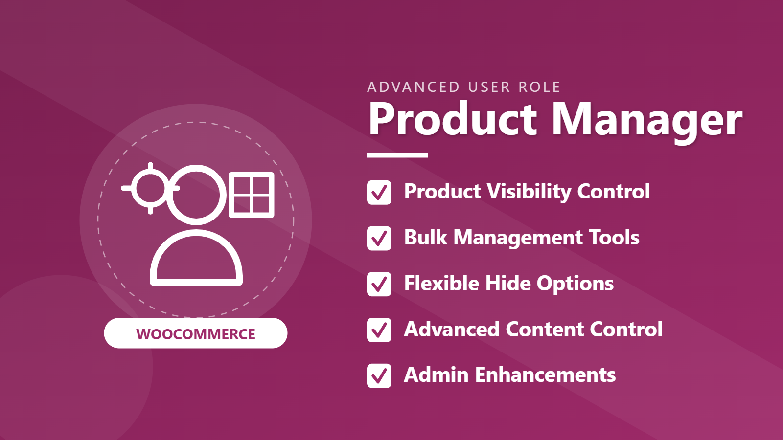 Advanced User Role Product Manager - WooCommerce Marketplace
