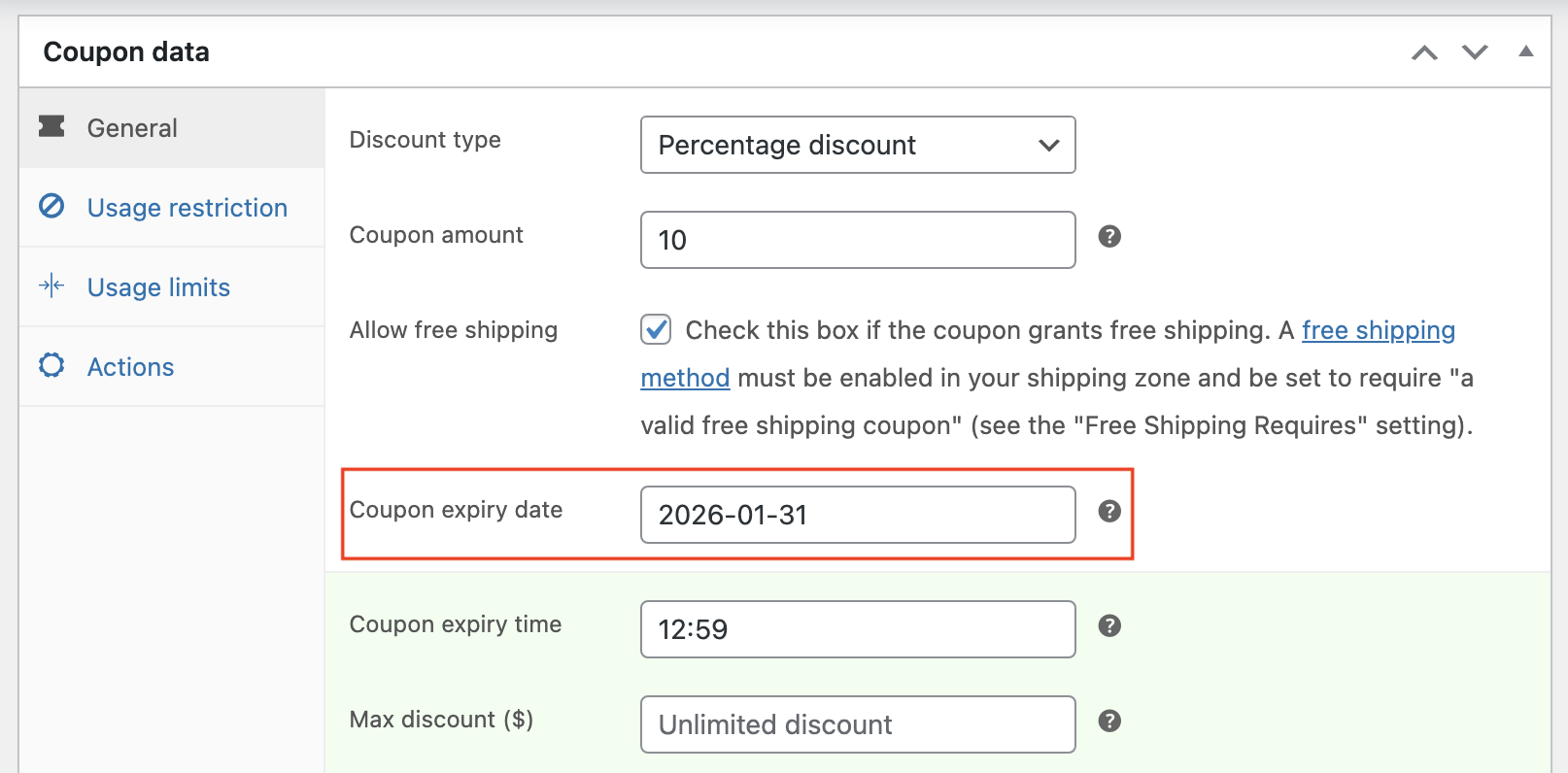 How to add a Countdown Timer to a Coupon Documentation - WooCommerce