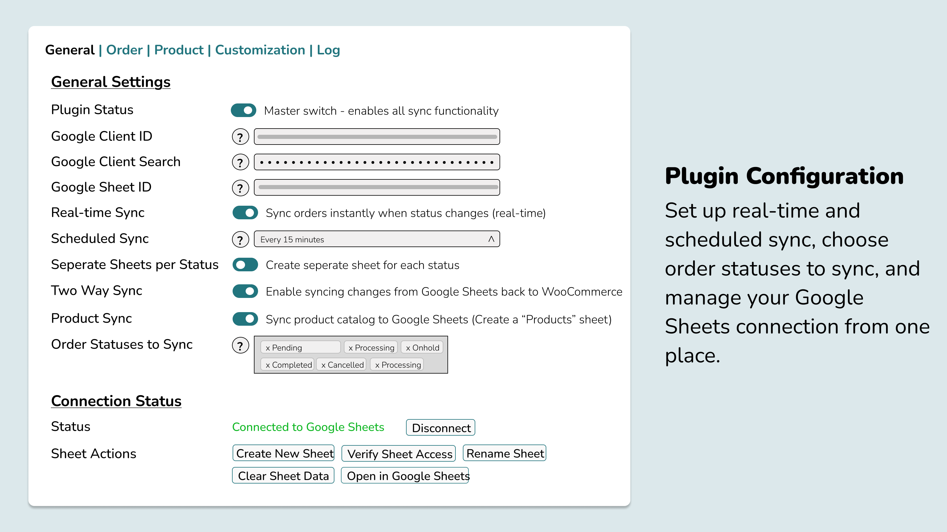Google Sheet Connector - WooCommerce Marketplace