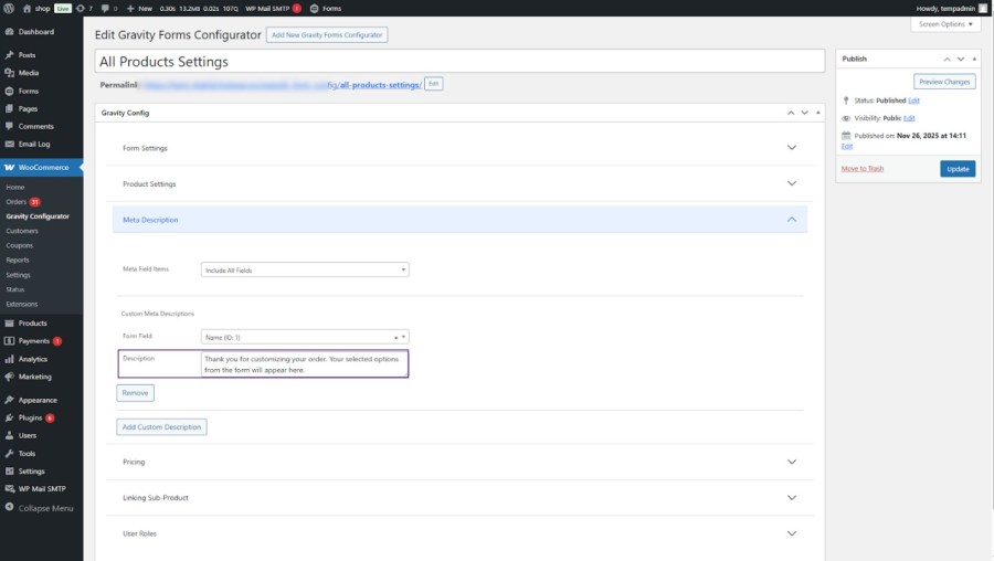 Gravity Forms Configurator - WooCommerce Marketplace