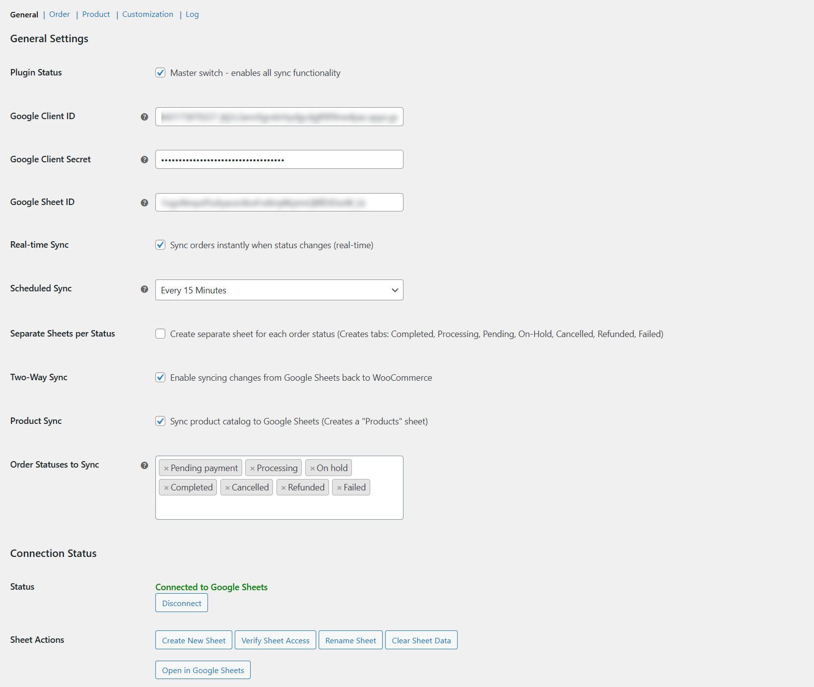 Google Sheet Connector - WooCommerce Marketplace