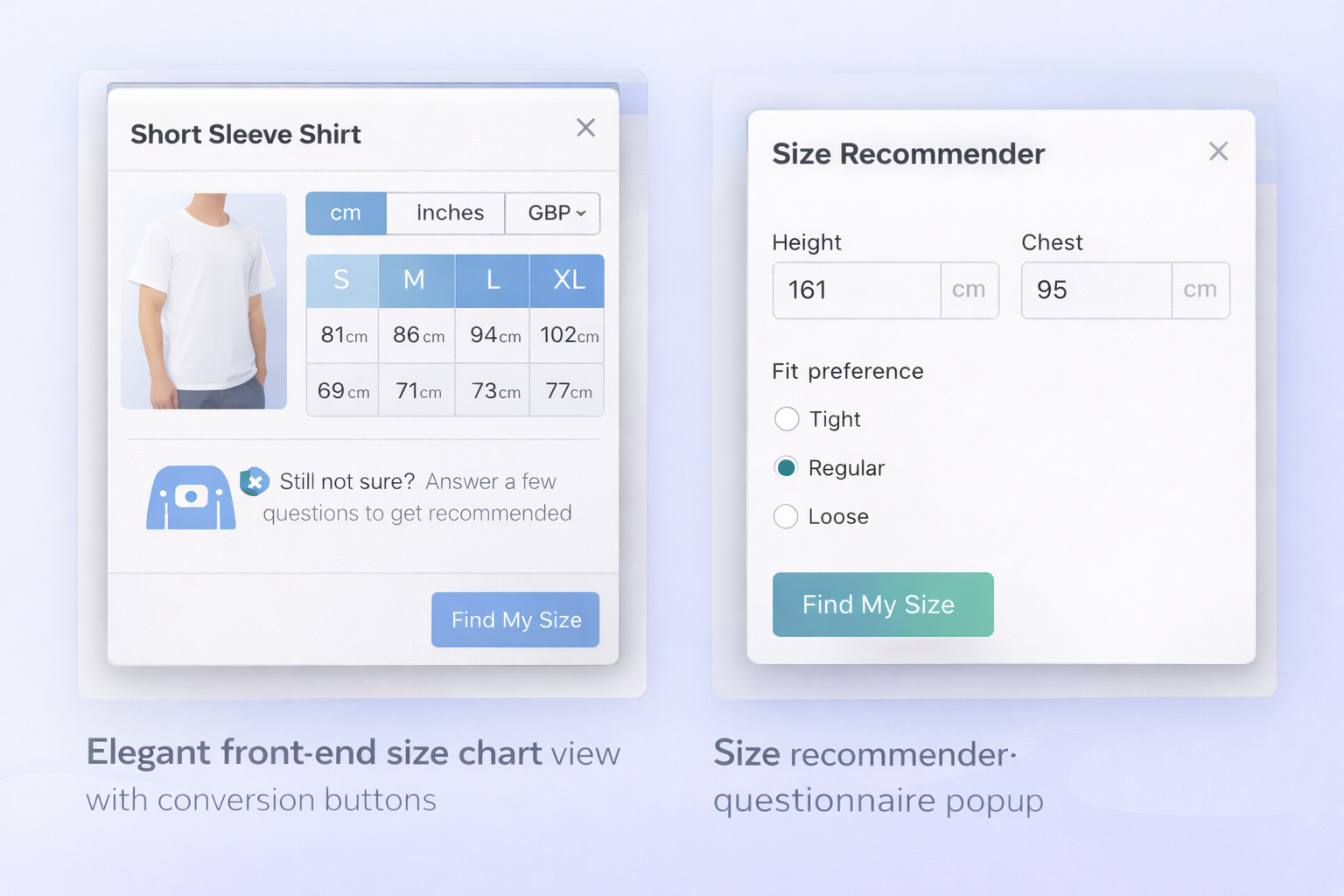 Size Chart Recommender - WooCommerce Marketplace