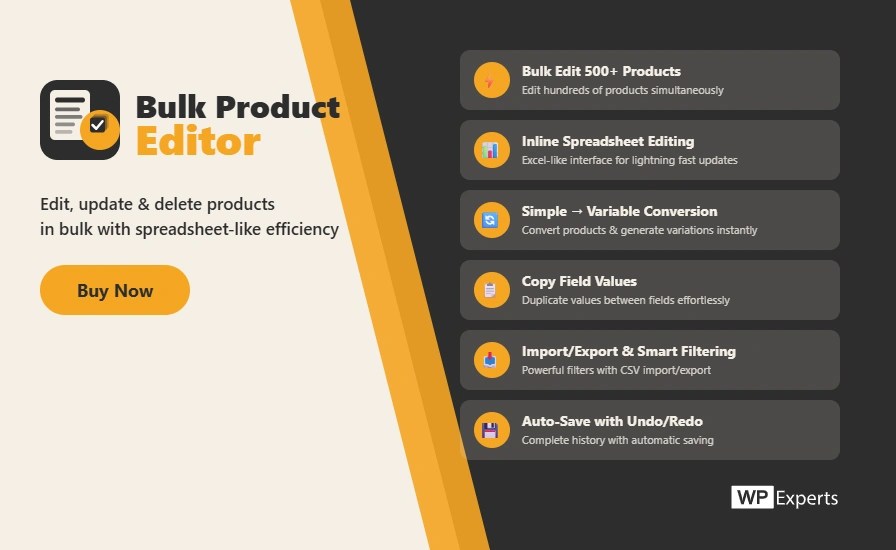 Bulk Product Editor - WooCommerce Marketplace