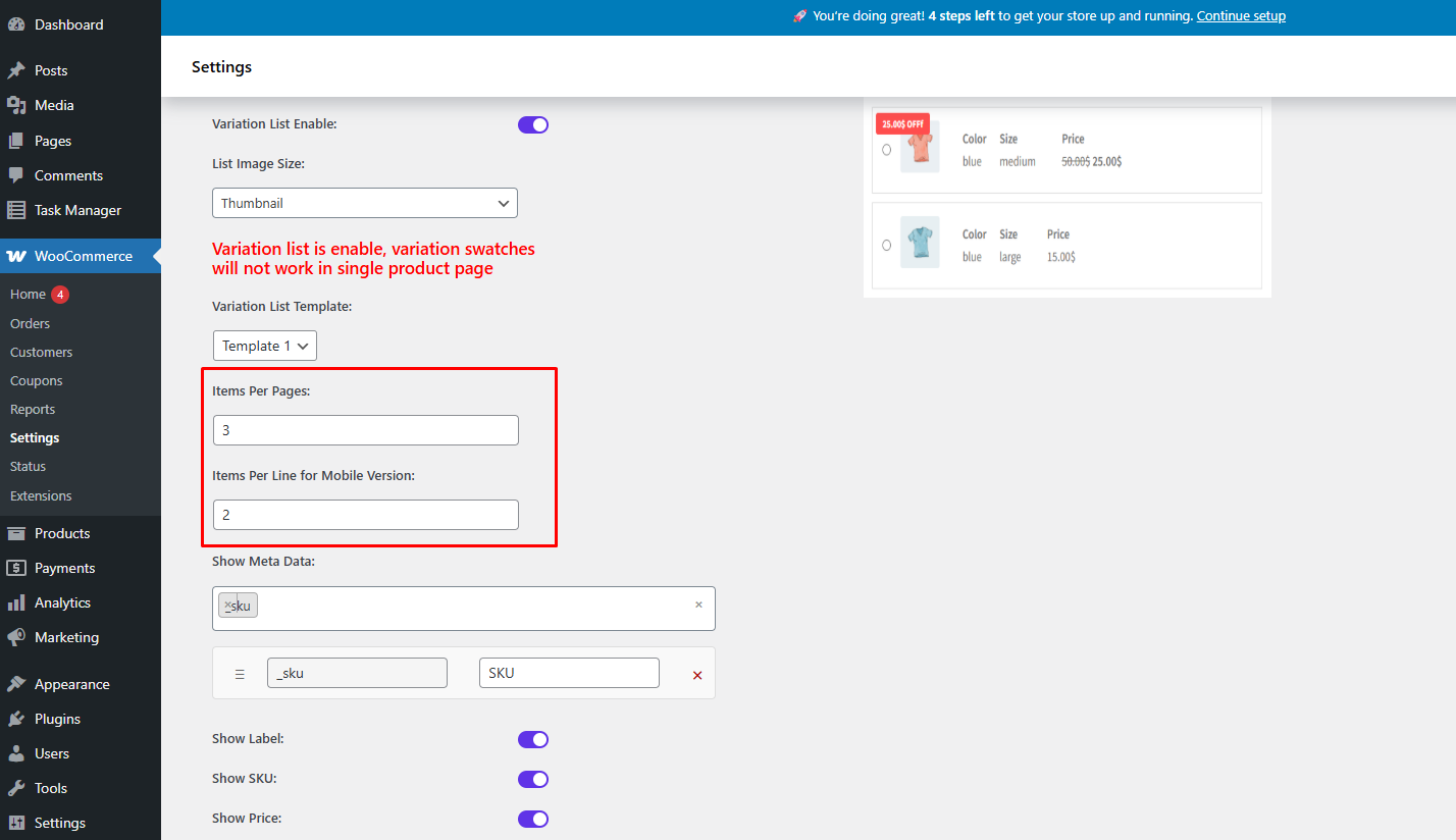 How Variation List Templates Work and How to Configure Them Per Page ...